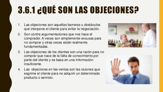 CONCEPTO Y TIPOS DE OBJECIONES