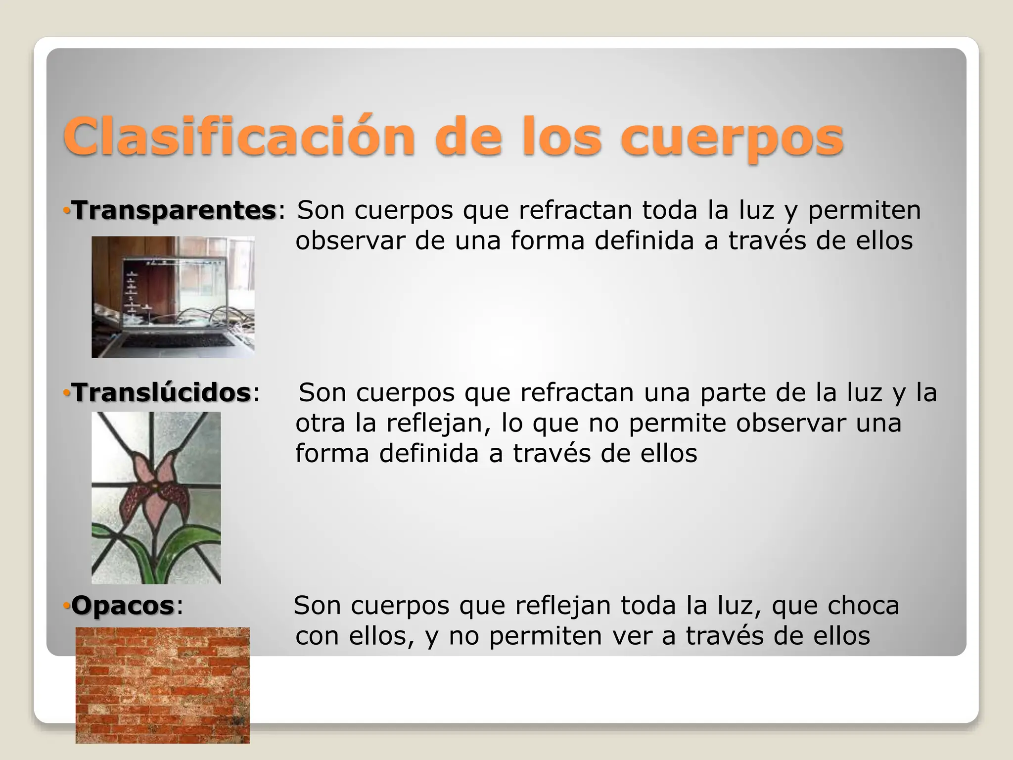 La Luz características principales de la luz | PPT