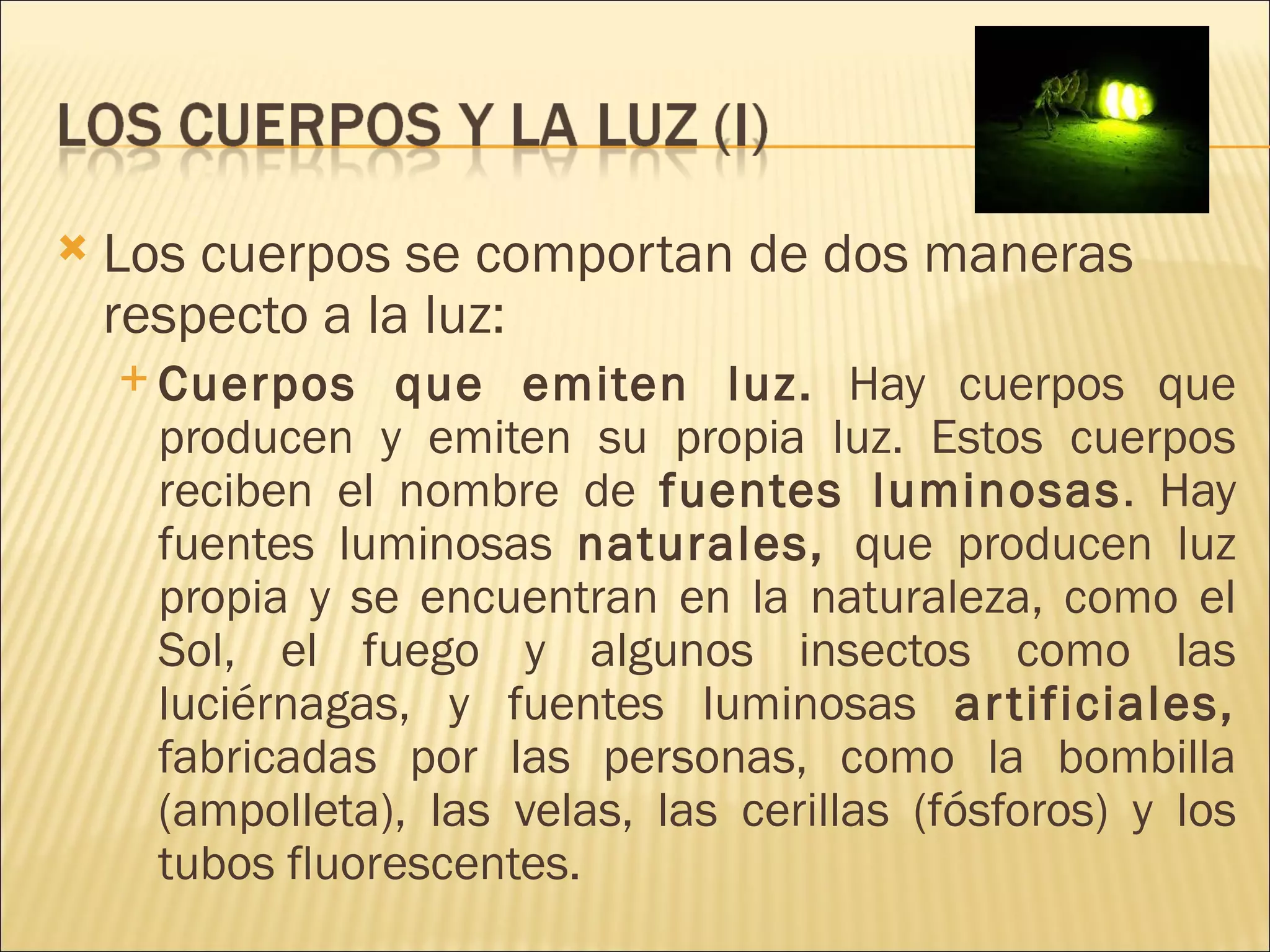 Tema 8 - La luz y el sonido. | PPT | Photography | Arts and Crafts