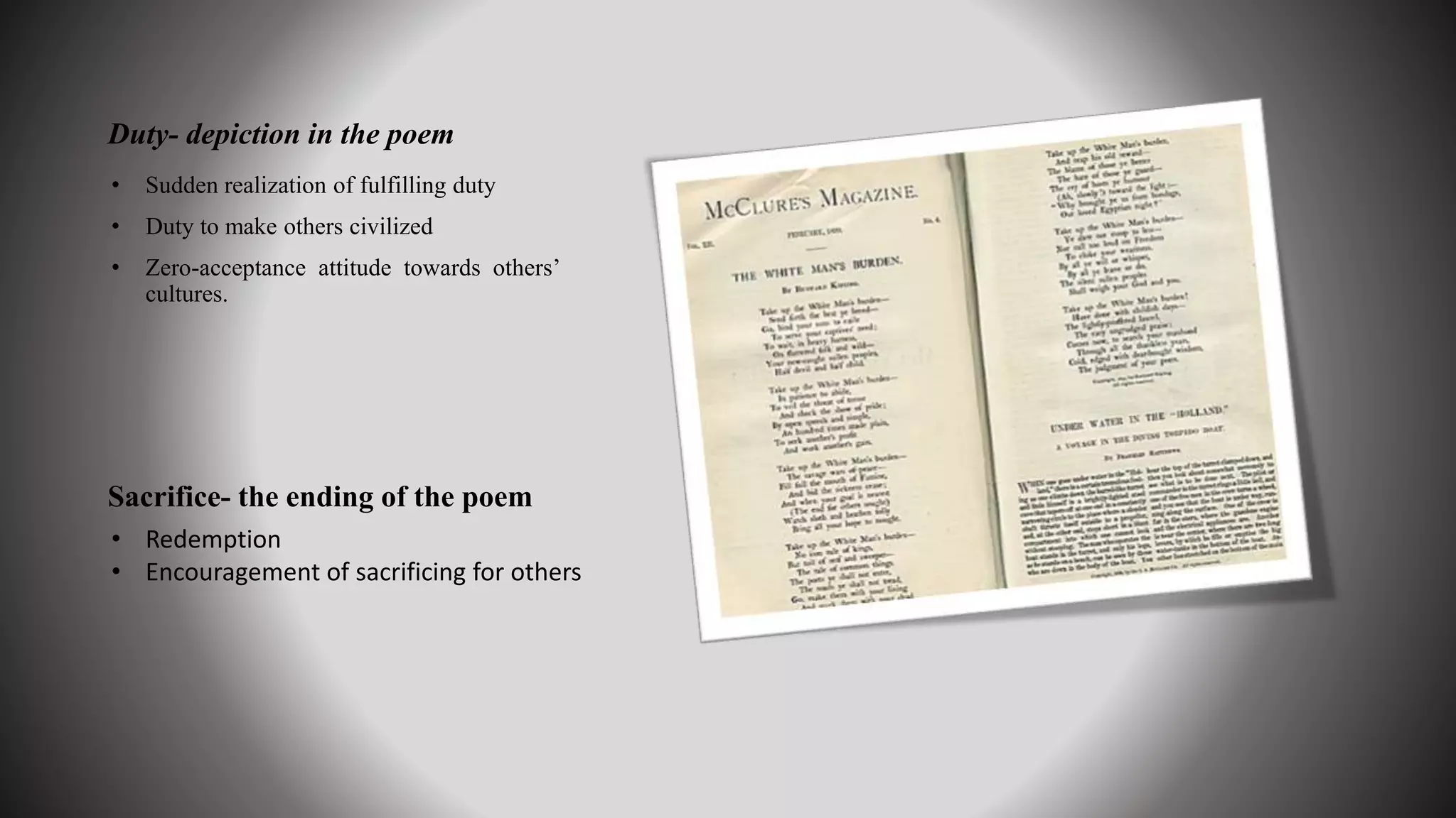 The Whiteman's Burden-Poster Analysis | PPTX