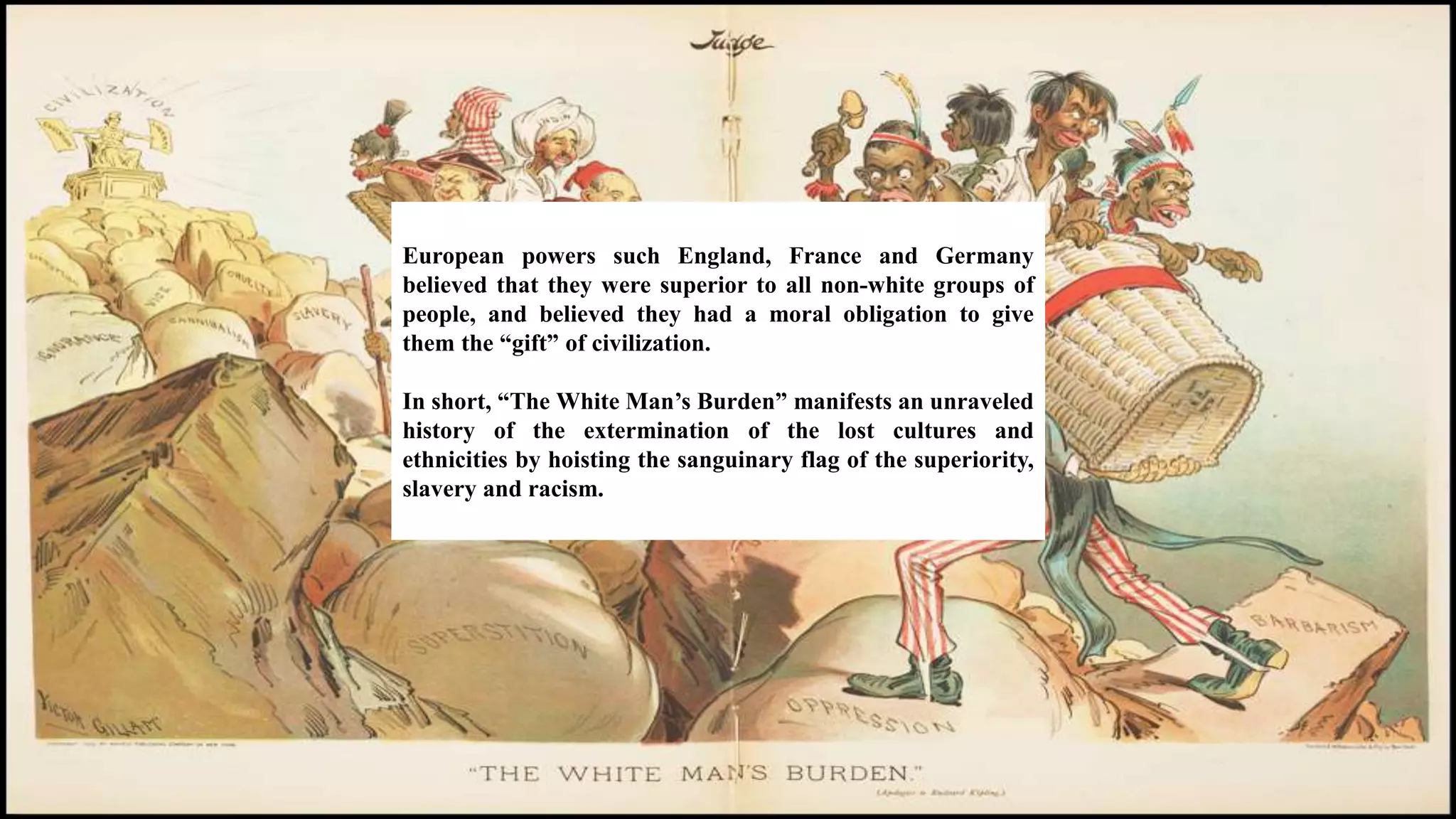 The Whiteman's Burden-Poster Analysis | PPTX