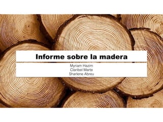 Reporte madera | PDF