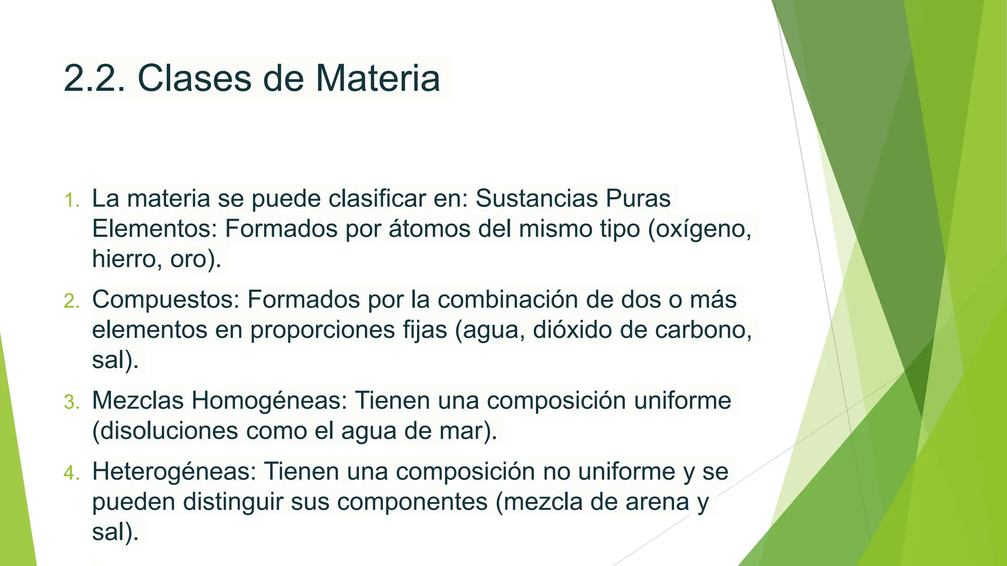 UNIDAD II LA MATERIA Y LA ENERGÍA. CLASIFICACIÓN DE MATERIA. | PPT