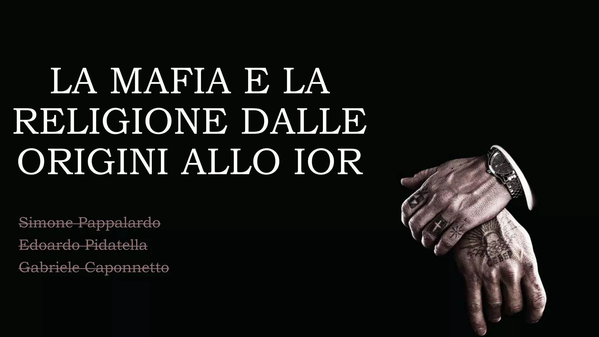 La mafia e la religione | PPTX