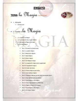 La magia | DOCX