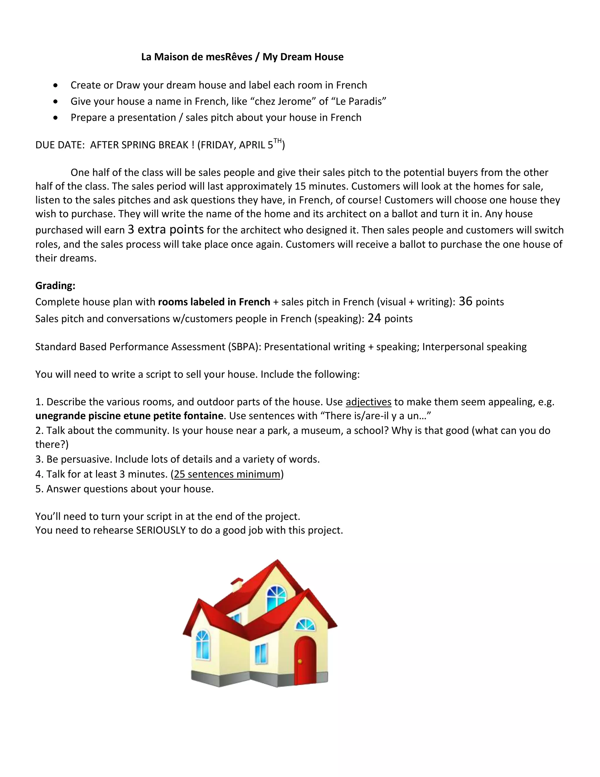 La maison de mes rêves | DOCX | Home Improvement | Home & Garden