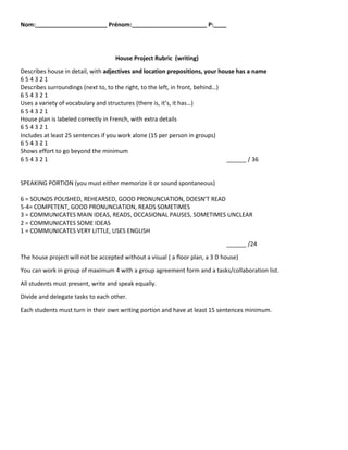 La maison de mes rêves | DOCX