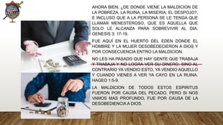 la maldición de la pobreza en el ser humano | PPTX