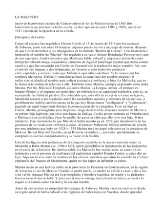 La malinche | PDF