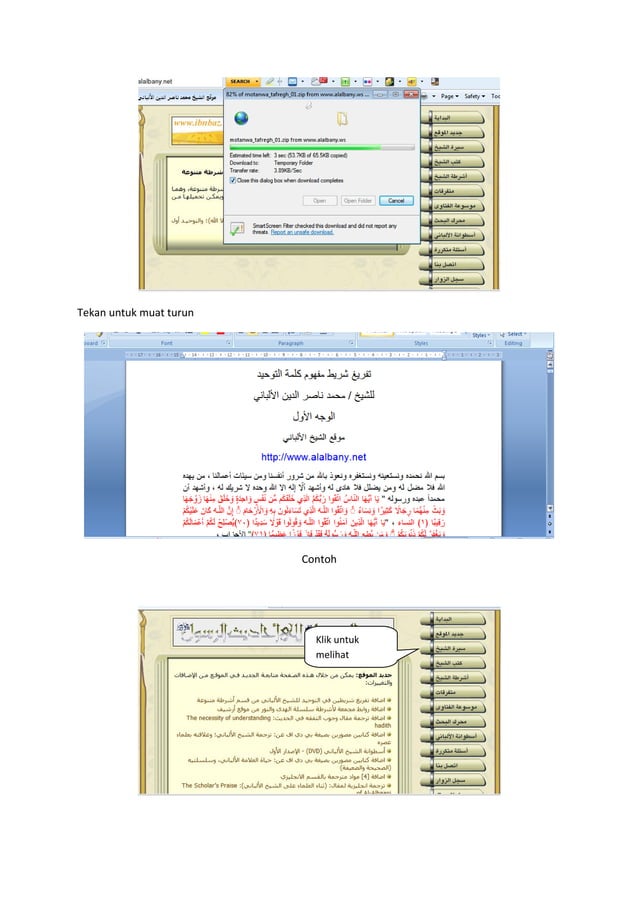 Laman web tokoh hadith -sheikh al albani- | PDF