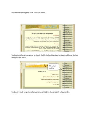 Laman web tokoh hadith -sheikh al albani- | PDF