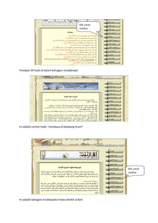 Laman web tokoh hadith -sheikh al albani- | PDF