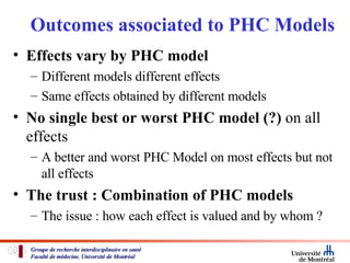 Lamarche Models And Outcomes | PPT