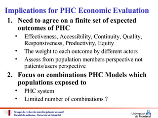 Lamarche Models And Outcomes | PPT