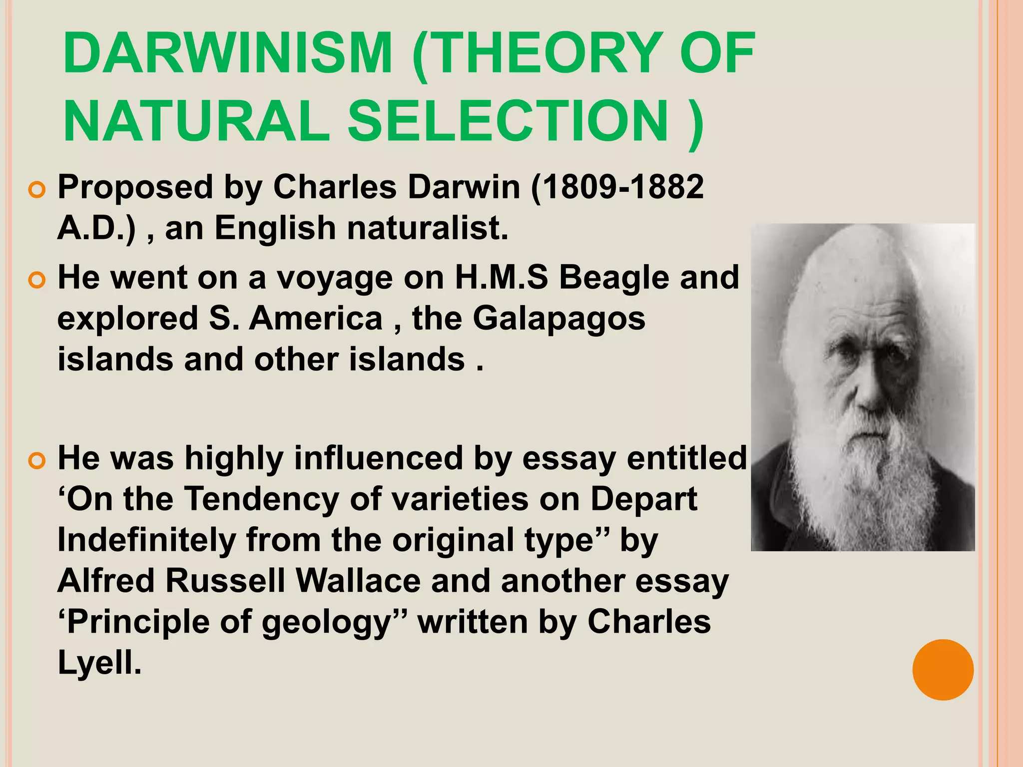 Theory of evolution : Lamarck and darwin | PPTX