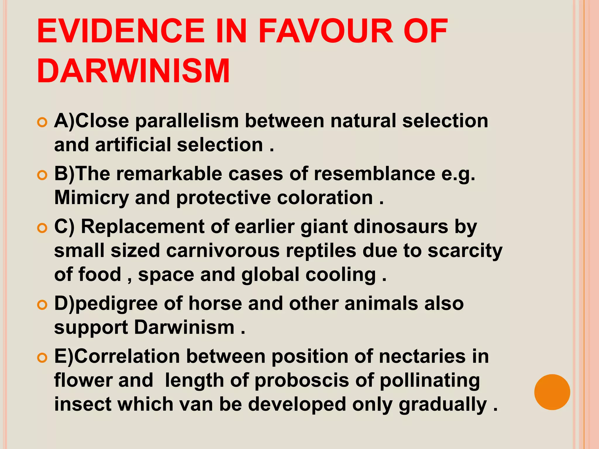 Theory of evolution : Lamarck and darwin | PPTX
