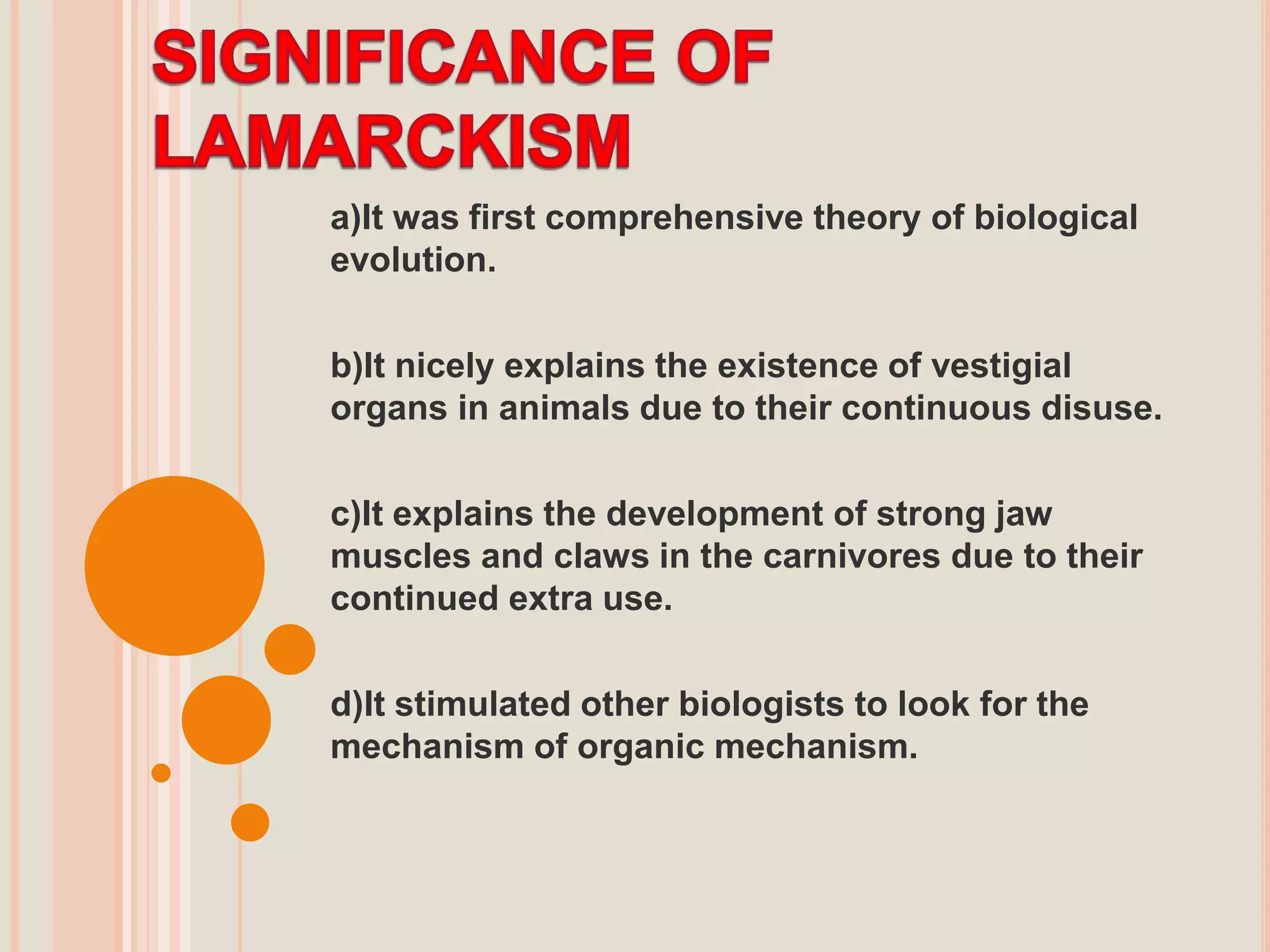 Theory of evolution : Lamarck and darwin | PPTX