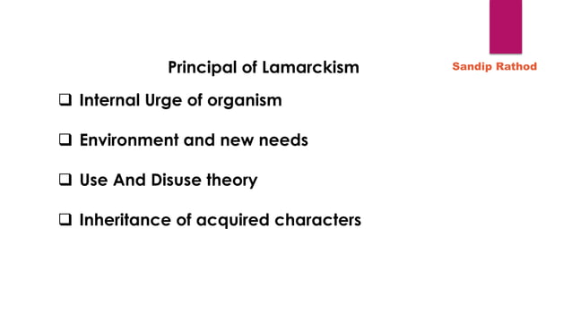 Lamarckism | PDF