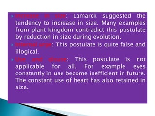 Lamarckism and neolamarkism | PPT