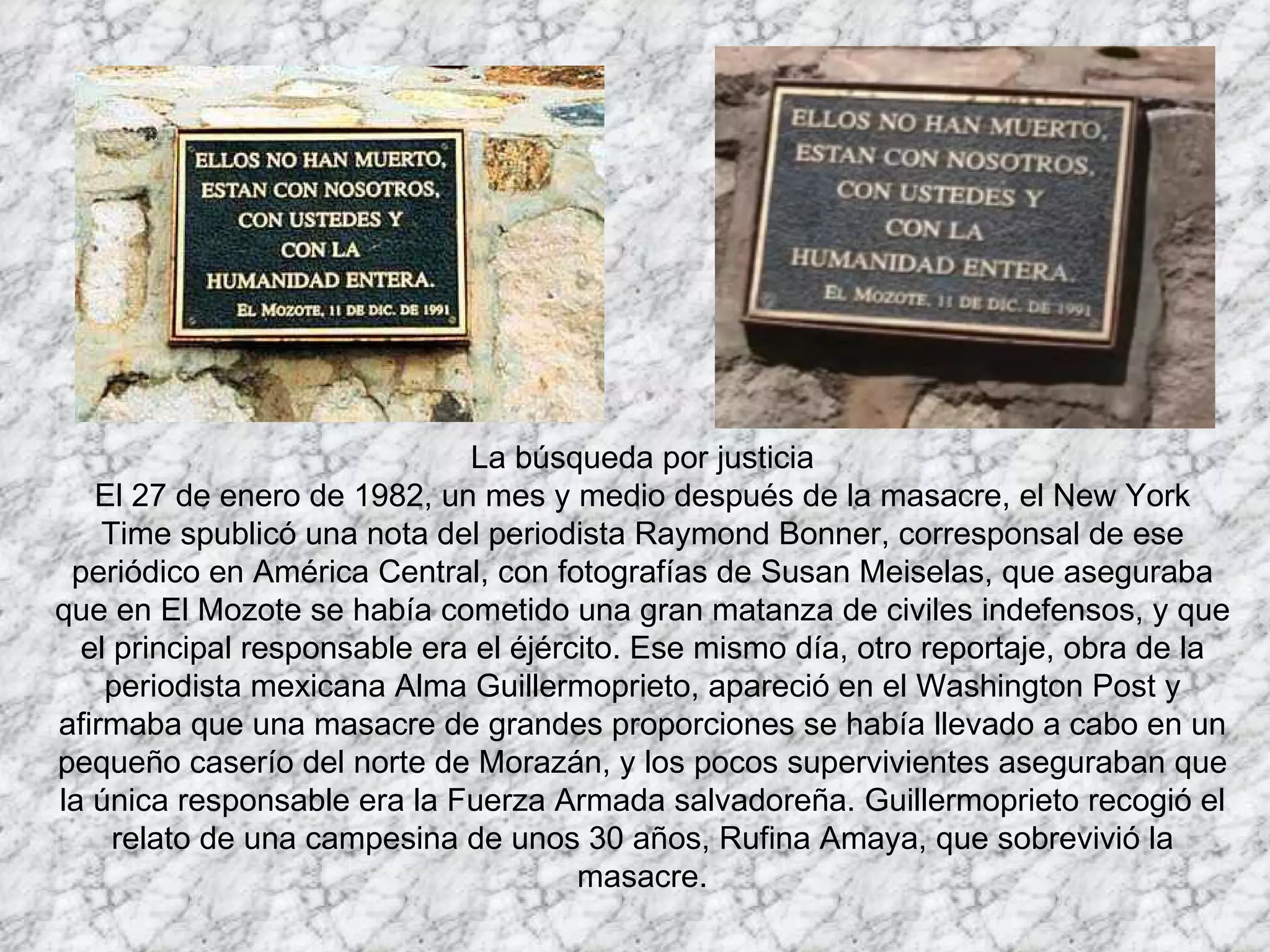 La masacre del mozote | PPT