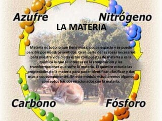 LA MATERIA | PPTX