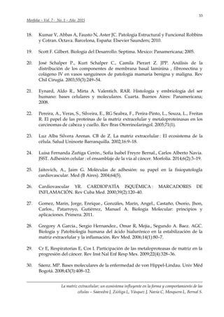 La matriz extracelular: un ecosistema influyente en la forma y ...