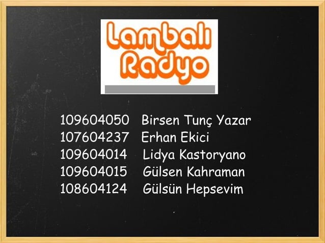 Lambali radyo | PPT