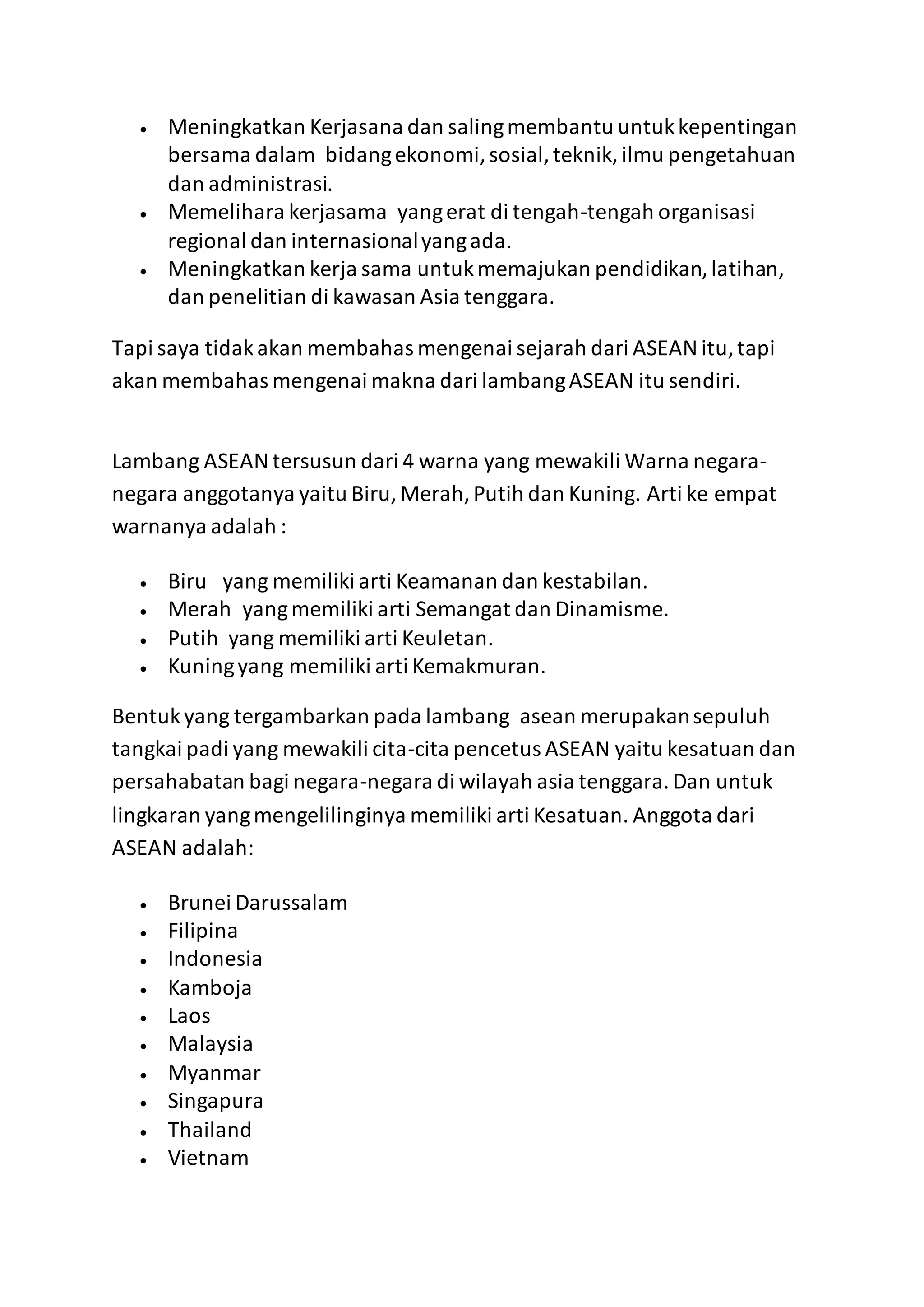 Lambang asean | DOCX