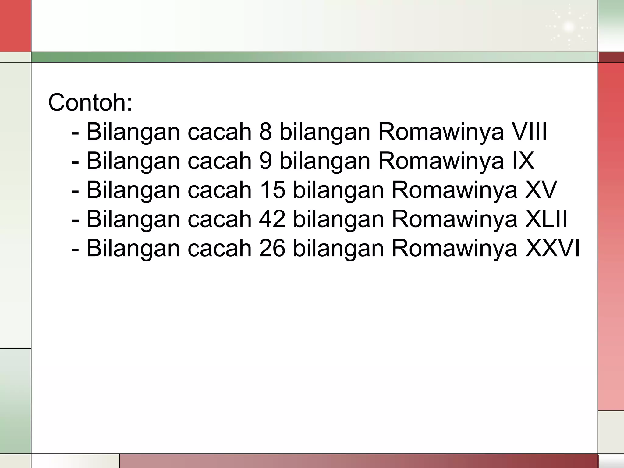 Lambang bilangan romawi kelas IV | PPTX