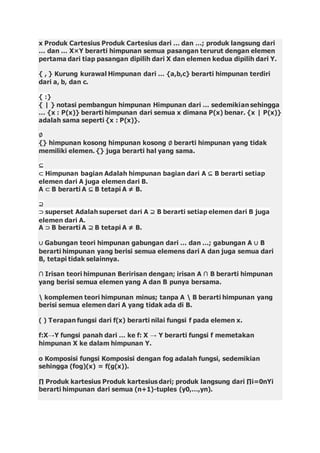 Lambang dalam matematika | DOCX