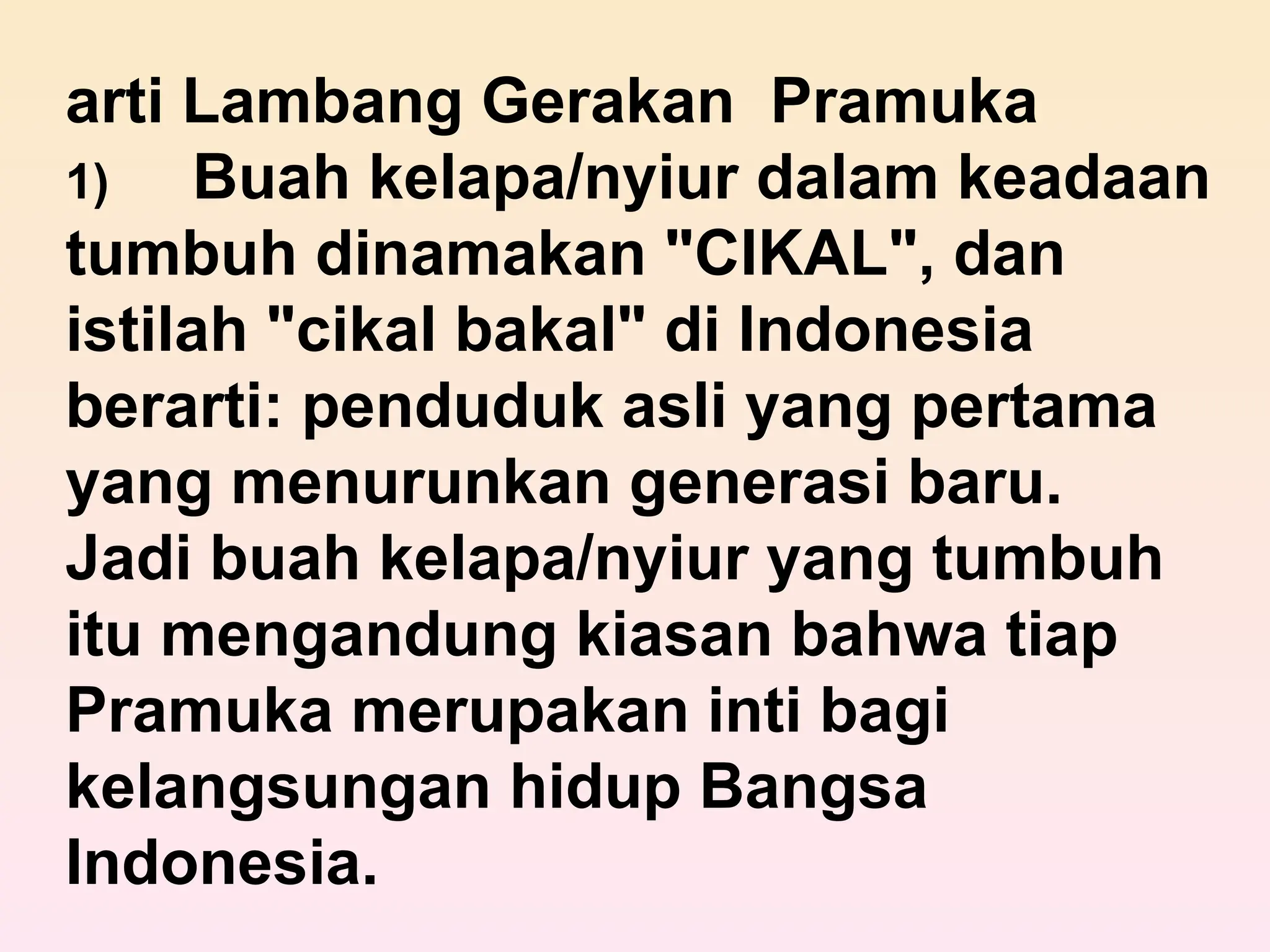 Materi Lambang Gerakan Pramuka dan Arti Kiasan | PPT
