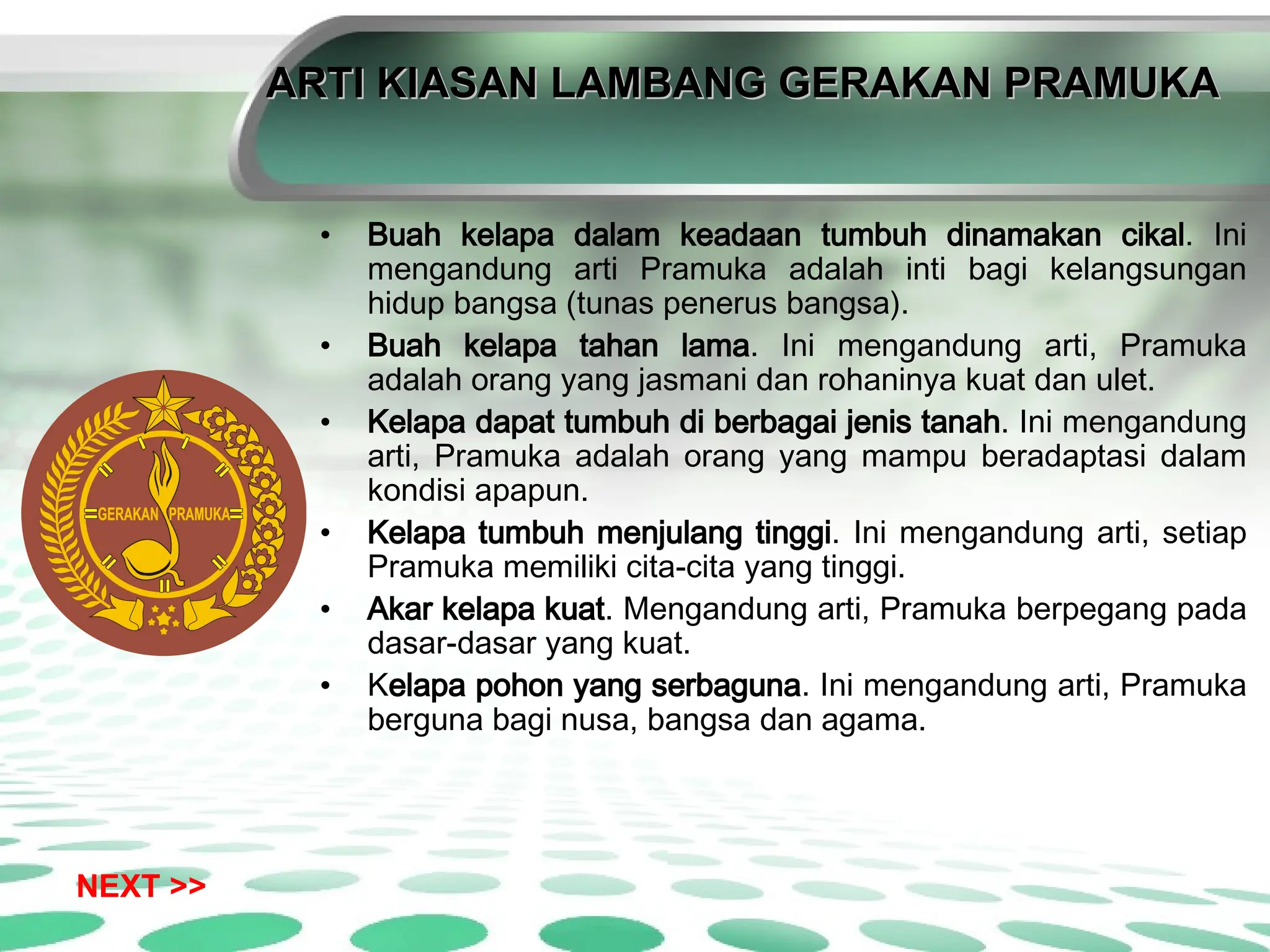 PPT PRAMUKA_LAMBANG GERAKAN PRAMUKA OK.ppt