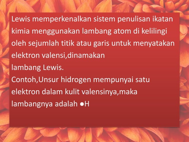 Lambang lewis dan struktur oktet | PPT