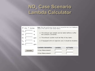 VVC AUTO 85.5 - Smog Technician - Level 1 - Lambda | PPTX