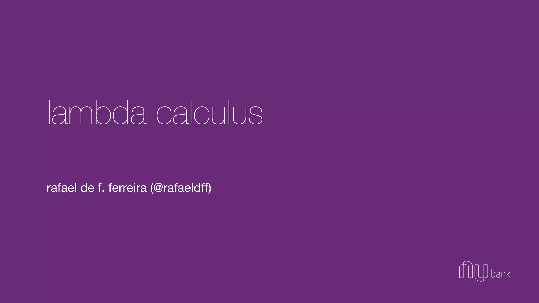 Lambda Calculus | PDF