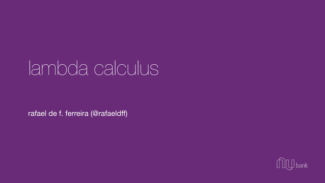 Lambda Calculus | PDF