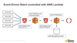 8 ways to leverage AWS Lambda in your Big Data workloads | PPT