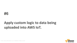 8 ways to leverage AWS Lambda in your Big Data workloads | PPT
