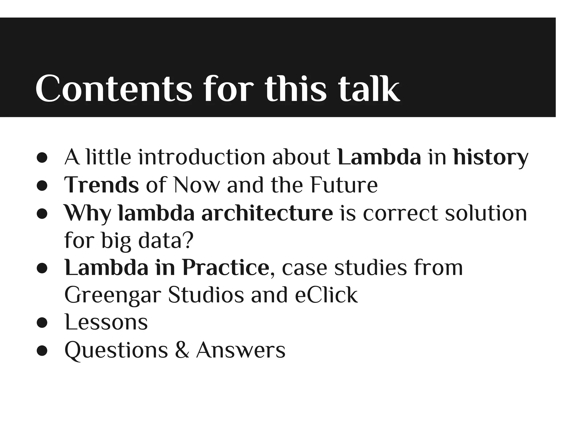 Lambda Architecture For Real Time Big Data Ppt 0001