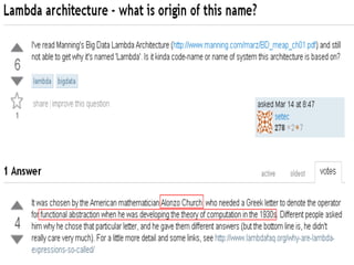 Lambda architecture for real time big data | PDF
