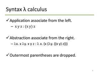 Lambda Calculus | PPTX