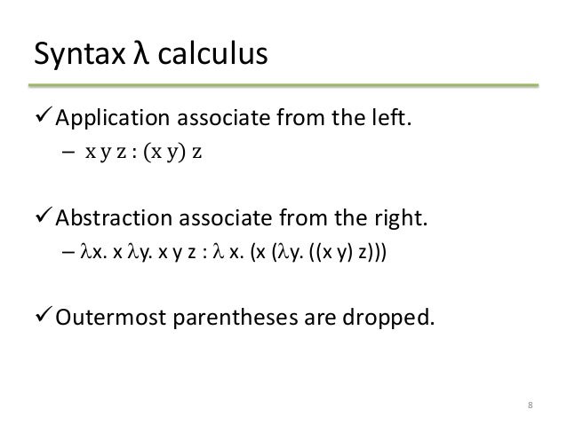 Lambda Calculus