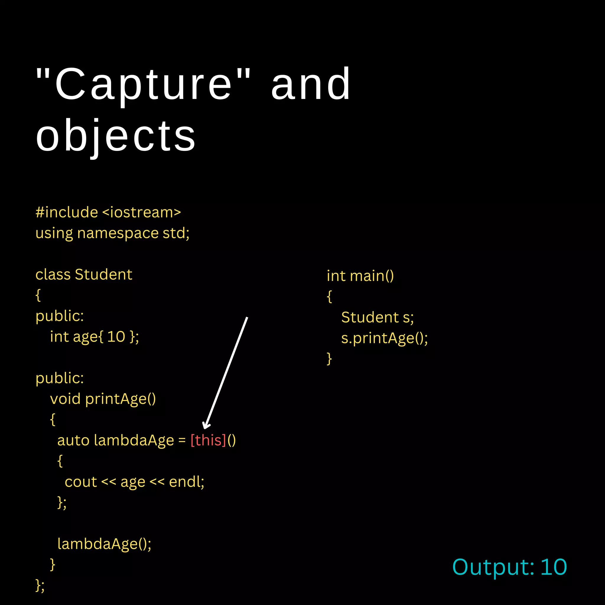 "Capture" in lambda expression. | PDF
