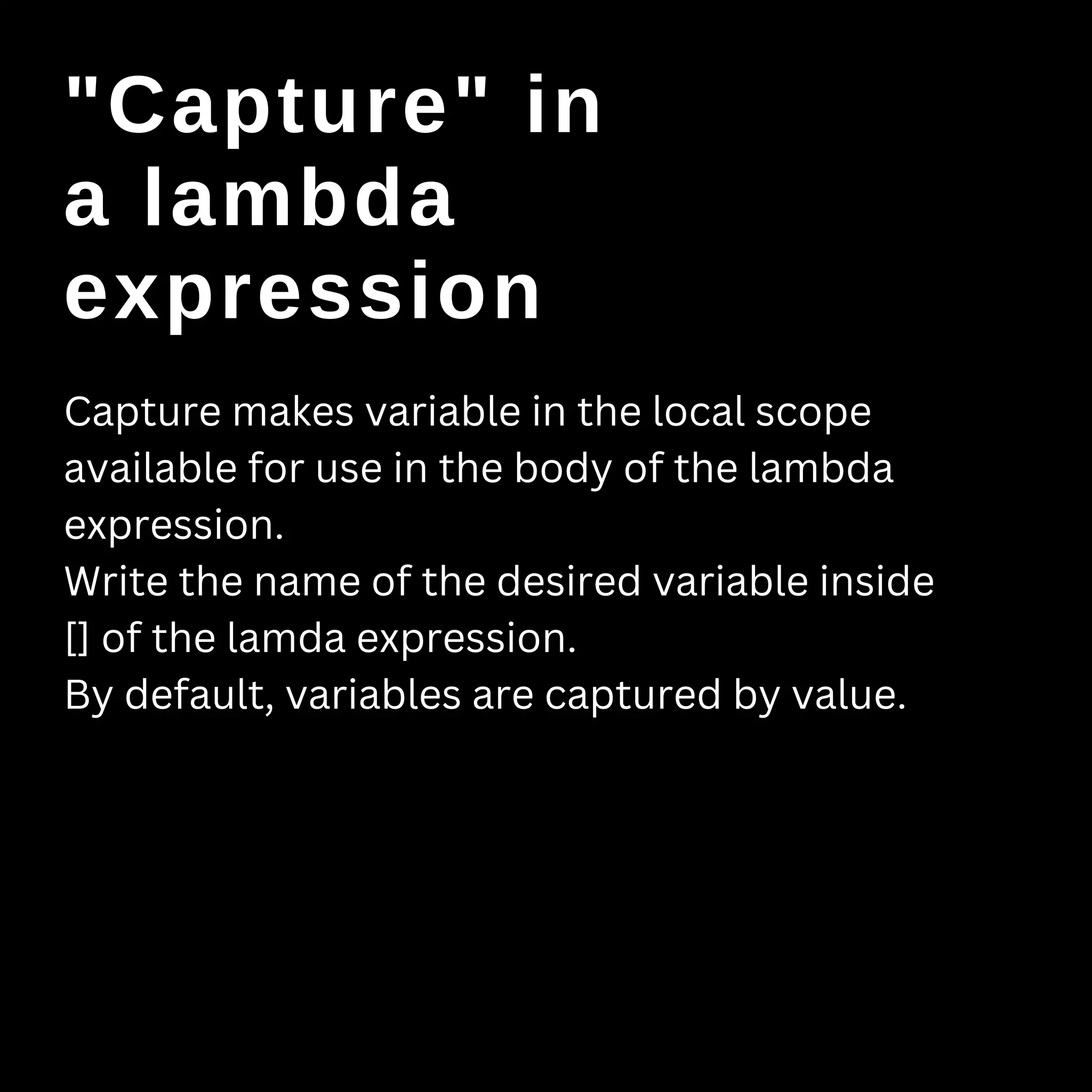 "Capture" in lambda expression. | PDF
