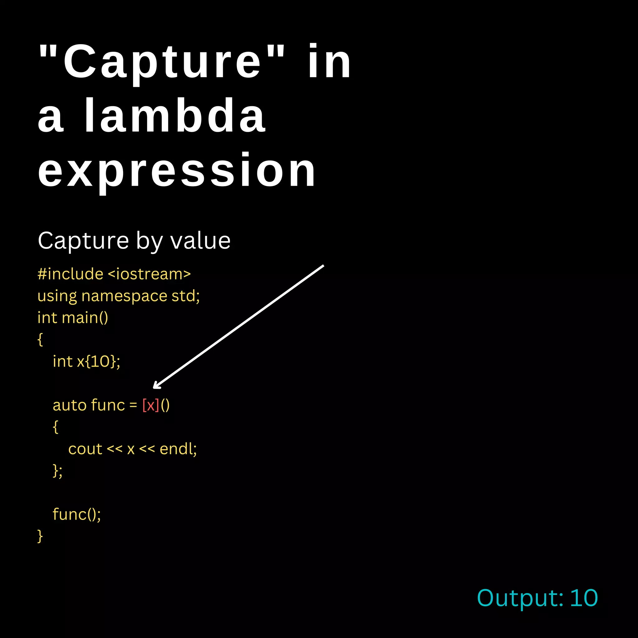 "Capture" in lambda expression. | PDF