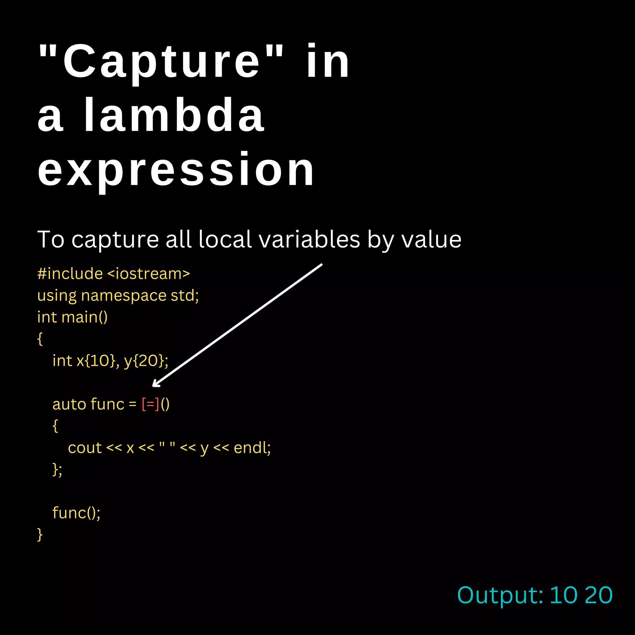 "Capture" in lambda expression. | PDF