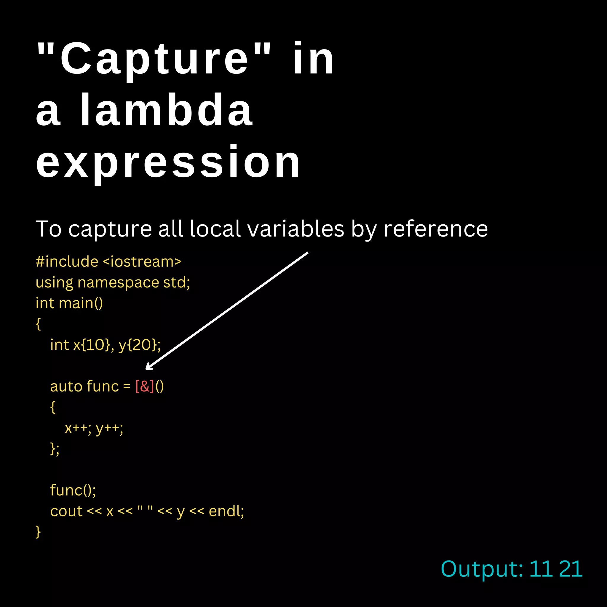 "Capture" in lambda expression. | PDF