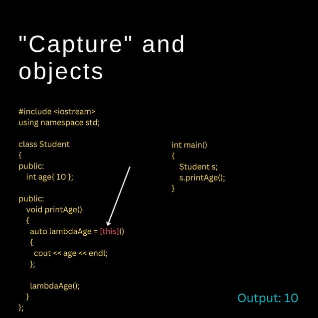 "Capture" in lambda expression. | PDF