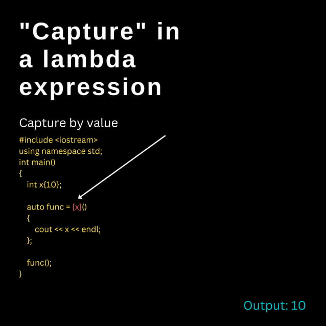 "Capture" in lambda expression. | PDF