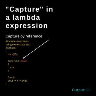 "Capture" in lambda expression. | PDF